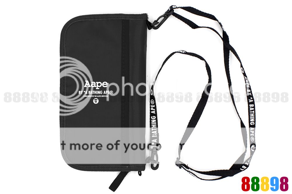 A Bathing Ape Bape Aape Wallet Passport Card Key Case Coin purse ...